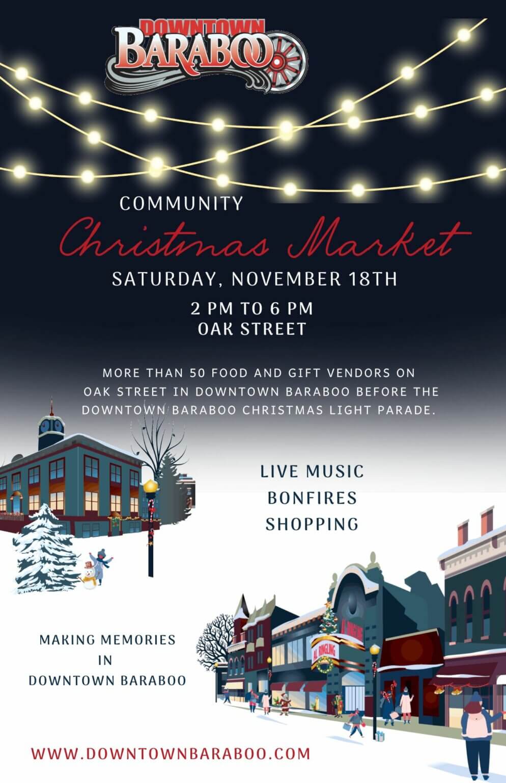 Community Christmas Market - Downtown Baraboo